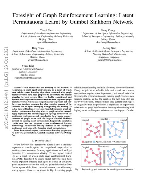 pdf foresight of graph reinforcement learning latent permutations