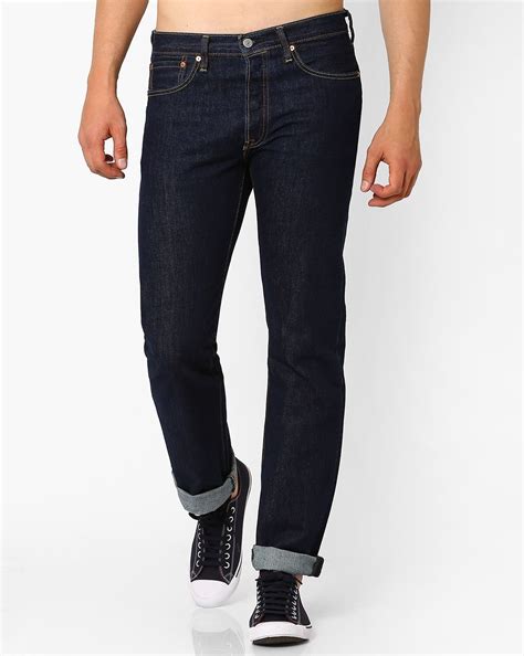 Dark Blue Levi Jeans For Men