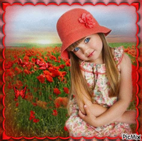 Bimba Tra I Papaveri Fantasy Spring Friends Font