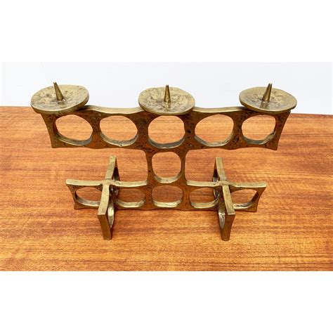 Mid Century Brutalist Metal Candleholder By Heinz Goll For Sale At 1stdibs