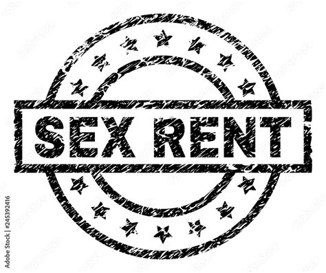 Sex Rent Stamp Seal Watermark With Distress Style Designed With