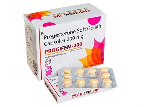 Progesterone Soft Gelatin Capsule Packaging Size 10x1x10 Blister