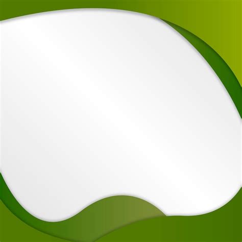 free vector green fluid shape frame design resource