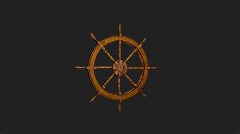 Ship Wheel 4k Textured Download Free 3d Model By Markushenkel