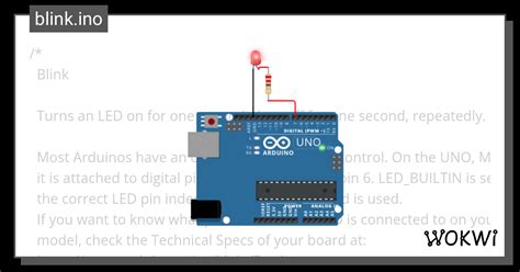 Blink Ino Wokwi ESP STM Arduino Simulator
