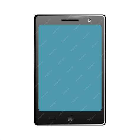 Premium Vector Smart Tablet Mobile Phone Vector Clip Art With Blue
