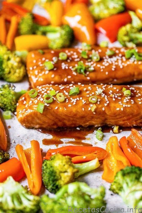 Pan Teriyaki De Salmón Y Verduras Recetas De Cocina