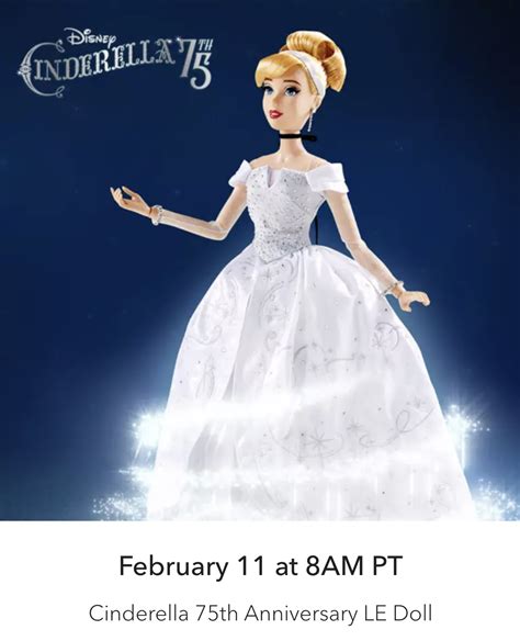 Disney Store Announces Cinderella 75th Anniversary Limited Edition Doll