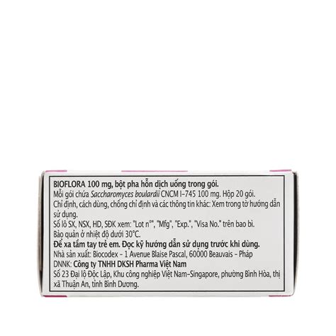 Bioflora 100mg 20 Góihộp