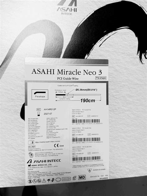 Thrilled To Announce The First Utilization Of The Miracle Neo 3 Guidewire In Belgium