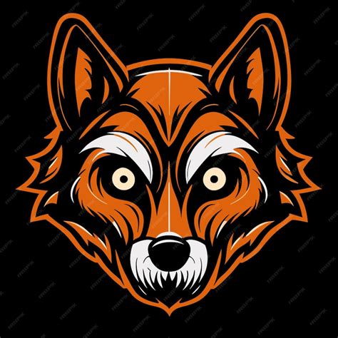 Premium Vector Wolf Skull Illustration Concept Art