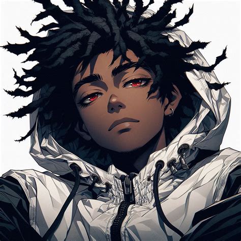 Anime Character With Dreads Drawing Anime Dreadlocks Guy Black Anime