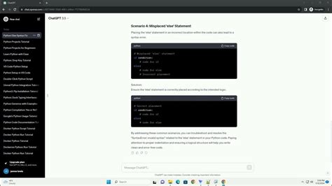 Else Invalid Syntax In Python Youtube