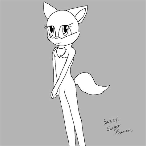 Female Wolf Base Sonic Style By Sabyokrimson On Deviantart
