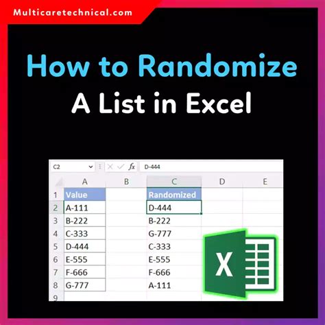 How To Randomize A List In Excel Shuffle Data Without Duplicates