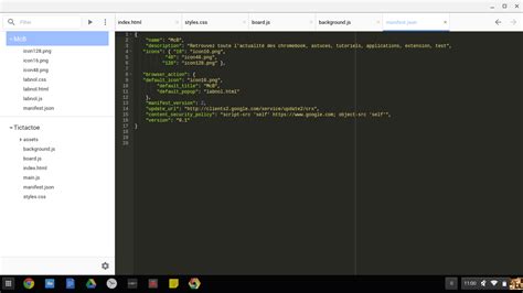 CHROME DEV EDITOR DISPONIBLE SUR CHROMEBOOK