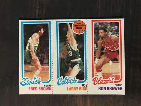 Lot 1980 81 Topps Basketball Larry Bird Rookie Card