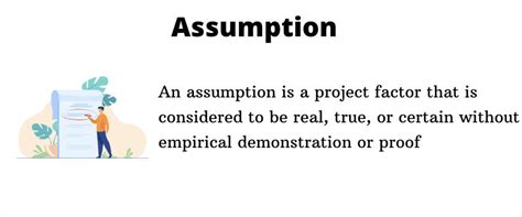 Assumptions In Project Management Types And Examples