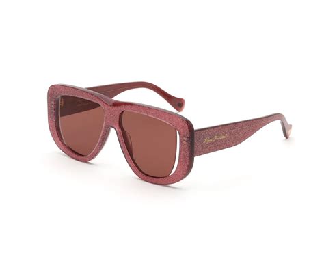 Agent Provocateur 17c Karley Dark Pink Glitter Sunglasses 8059026107196