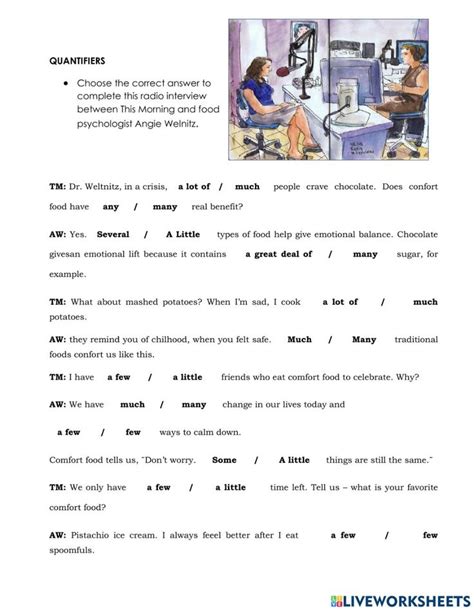 Quantifiers Online Exercise For High School English Activities