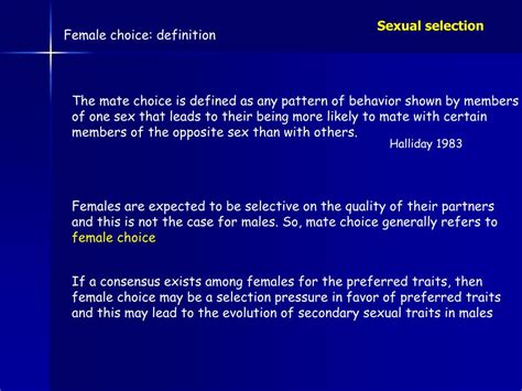 Ppt Evolution Of Extra Pair Copulation Sexual Selection And