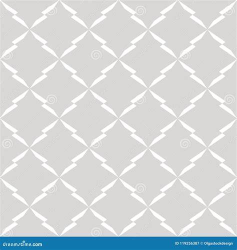 Subtle Vector Ornament Pattern With Delicate Grid Mesh Lattice Stock