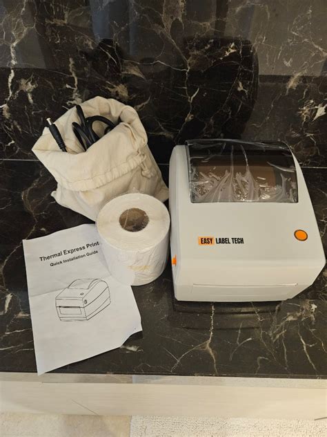 Like New Easy Label Tech Usb Thermal Printer For Waybill Barcode Qx