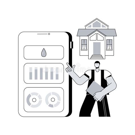 Water Contamination Detection System Abstract Concept Vector Illustration Stock Vector