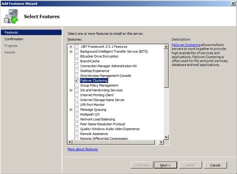 Installing Failover Clustering With Windows Server 2008 R2