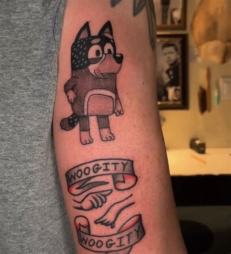 Blueys Dad And Rocket Power By Max Klapp Black Dagger Tattoo In