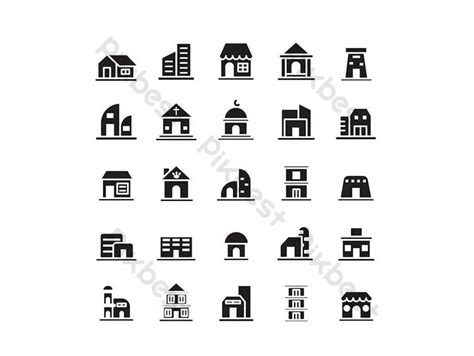 Edificio Icono Vector Png