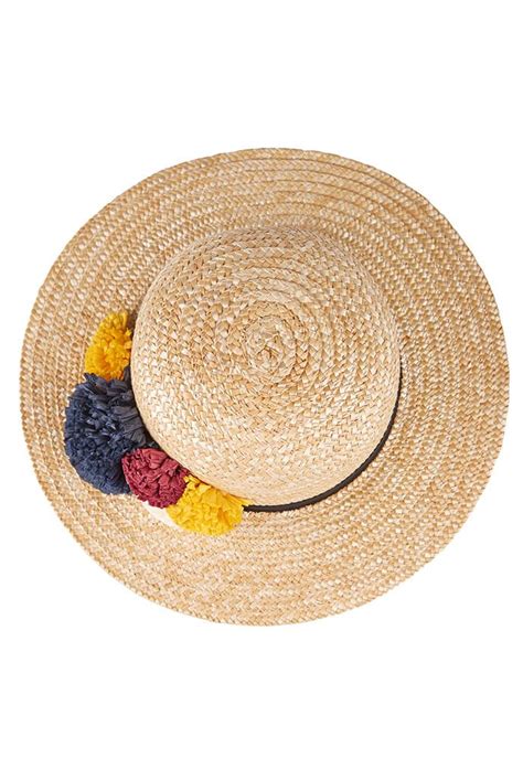 Louche Louise Straw Boater With Raffia Pom Straw Boater Boater Pretty Hats