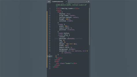 Dancing Loader Animation Html Css Youtube