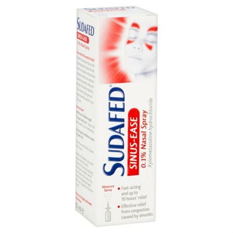 Sudafed Sinus Ease 0 1 Nasal Spray 15ml