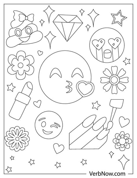 Free Emoji Coloring Pages For Download Printable Pdf