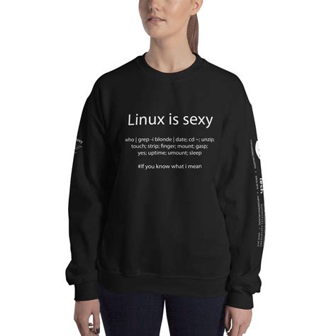 Linux Is Sexy Unisex Sweatshirt All Side Prints Myhackertech