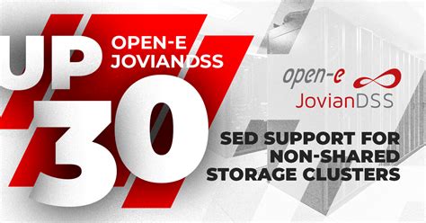 sed usage in non shared storage clusters open e joviandss up30