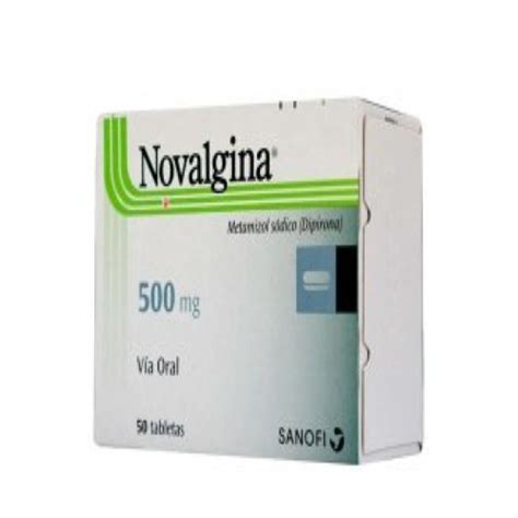 Novalgina 500 Mg 50 Tbs Tu Droguería En Línea