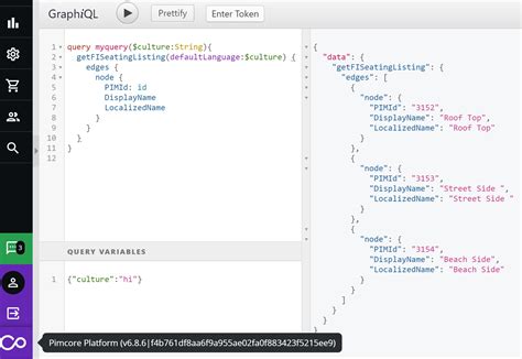 Pimcore V686 Graphql Query Not Accepting Variables · Issue 304