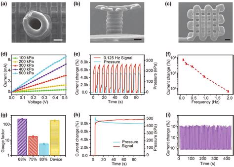 Sensing Behavior Of The 3d Printed Tactile Sensor A Top View Sem