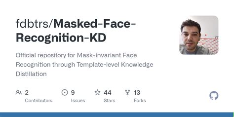 Github Fdbtrsmasked Face Recognition Kd Official Repository For