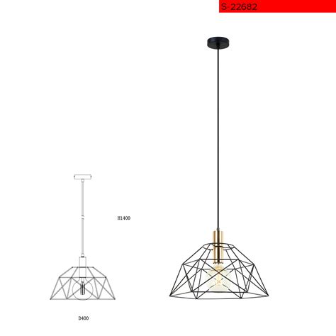 E27 40w Max מנורת תליה סוני שחור מקס לייט
