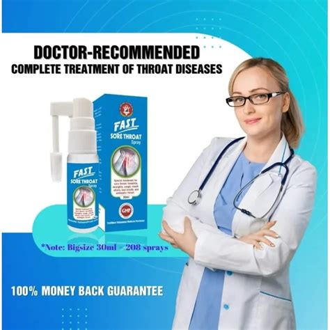 Fast Sore Throat Spray 30ml Complete Treatment For Throat Diseases