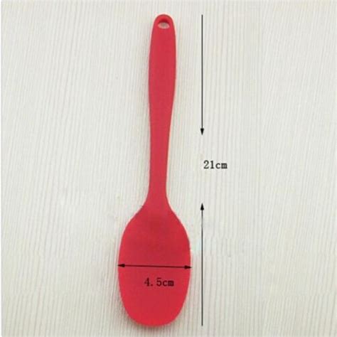 Silicone Mixing Spoon Salad Cake Bake Utensil Putt Grandado