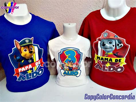 Paw Patrol Playeras Personalizadas Copycolor