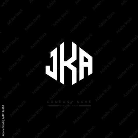 Jka Letter Logo Design With Polygon Shape Jka Polygon Logo Monogram