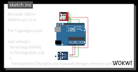 Tugas MICRO SD Wokwi ESP32 STM32 Arduino Simulator