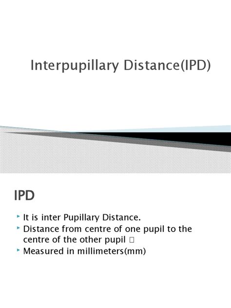 Ipd Inter Pupillary Distance Pdf