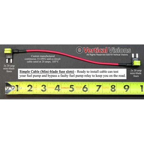Tipm Bypass Cable Simple For Mini Blade Fuse Slots