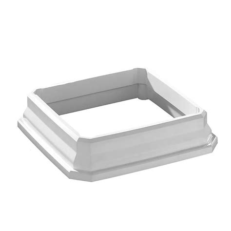 Timbertech 5 In X 5 In White Composite Deck Post Base Trim In The Deck
